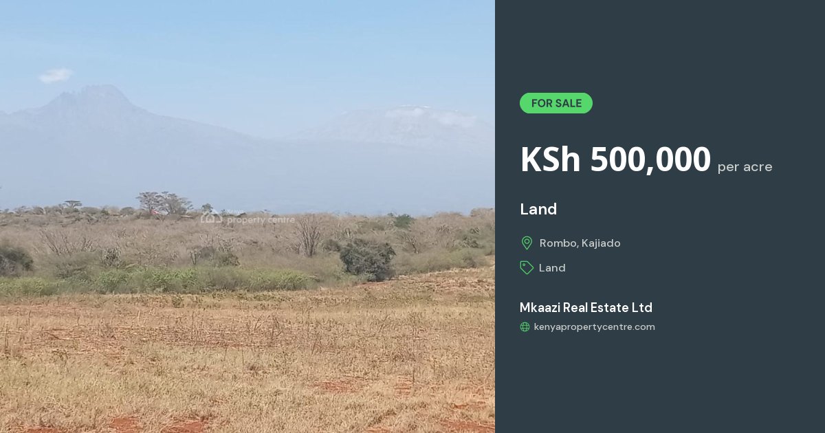 For Sale: Land, Entarara, Loitokitok, Rombo, Kajiado | Kenya Property ...