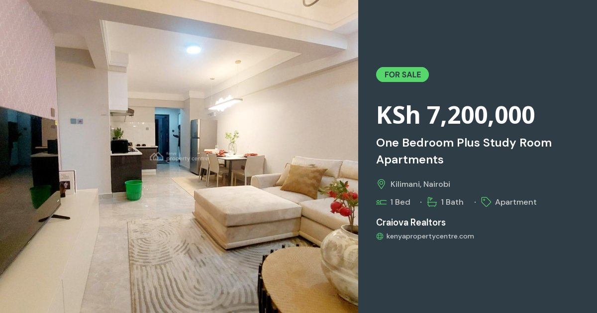 For Sale: One Bedroom Plus Study Room Apartments, Kindaruma Road ...