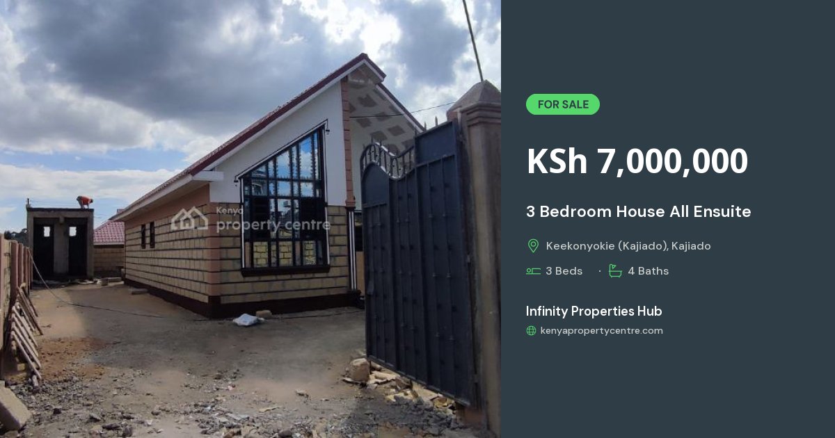 For Sale: 3 Bedroom House All Ensuite, Sankale, Keekonyokie (Kajiado ...