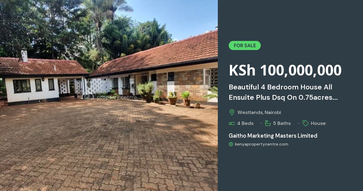 For Sale: Beautiful 4 Bedroom House All Ensuite Plus Dsq On 0.75acres ...